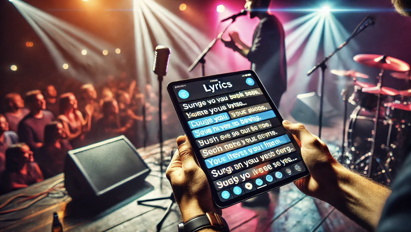 Mastering Performances with a Lyrics Teleprompter App - Eimic Music